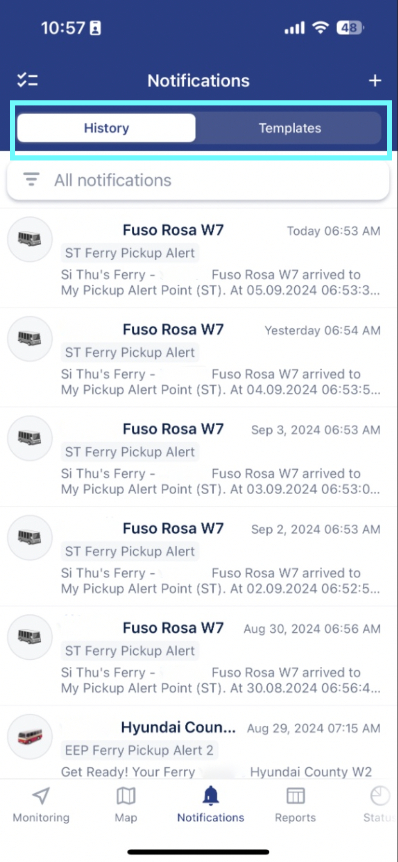 Can I view old notifications? – Yoma Fleet